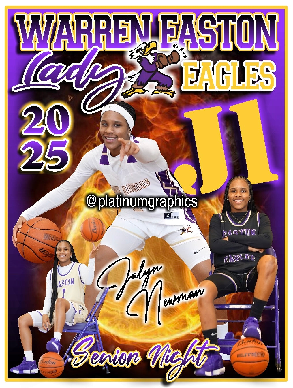 Jalyn Senior Night 2025 tshirts – Platinum Graphics